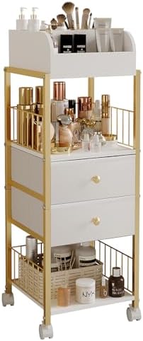 Amazon.com: HapiRm Makeup Organizer Storage Cart - Floor Skincare Make ...