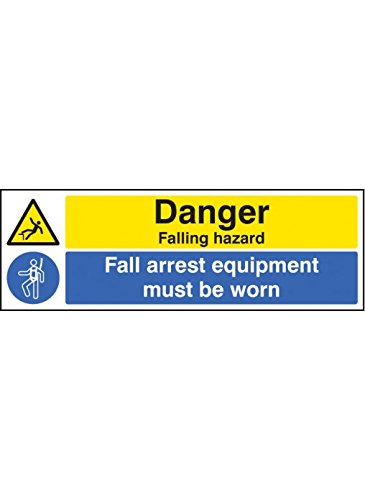 Caledonia Signs 16457G “Danger Falling Hazard Fall Arrest Equipment ...