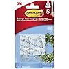 Command Medium Hooks, 2 Hooks and 4 Strips, Transparent - Adhesive ...