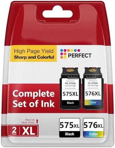 Canon PG-575 Black & CL-576 Colour Ink Cartridges: Amazon.co.uk ...