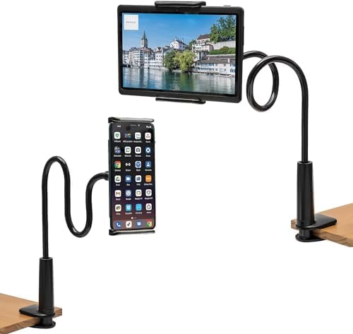 CLMCL Gooseneck Tablet Holder,Adjustable Tablet Holder Mount,Cell Phone ...