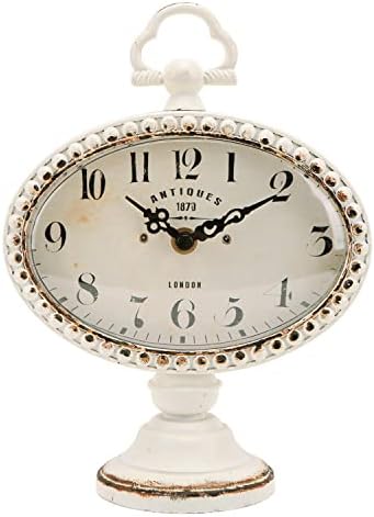 Amazon.com: NIKKY HOME Vintage Table Clock with Beads, Silent Shelf ...