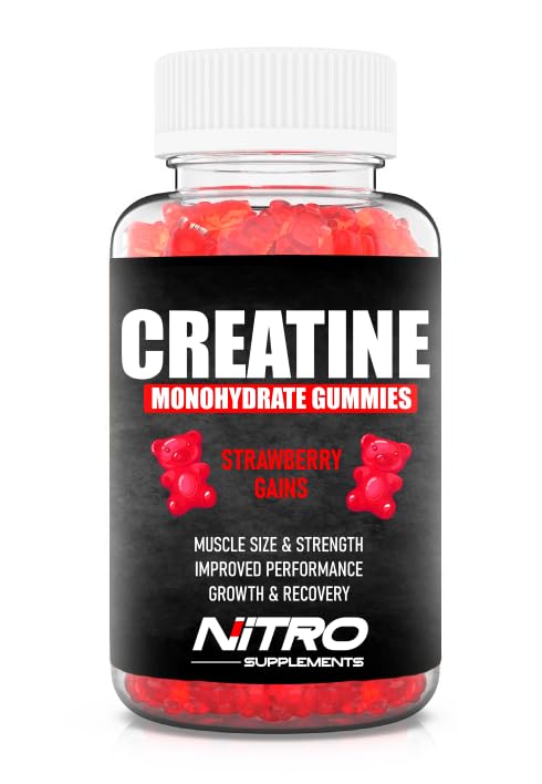Amazon.com: Nitro Supplements - Creatine Monohydrate Gummies (60ct) 30 ...
