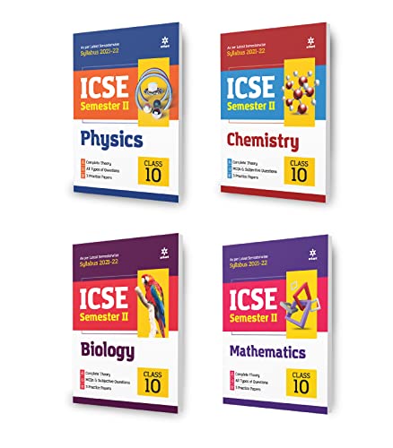 Arihant ICSE Physics , Chemistry, Biology & Mathematics Semester 2 ...