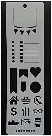 Amazon.com: Bookmark Planner Stencil for Life Planners, Calendars ...