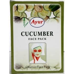 Amazon.com: Ayur Cucumber Face Pack (Cleanser Face Pack)100g by Ayur ...