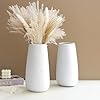 Amazon.com: White Ceramic Vase, Flowers Vase in Rustic Whitewash Finish ...