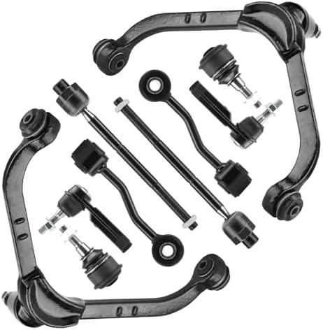 Amazon.com: Front Upper Control Arms w/Ball Joints Sway Bar End Links ...