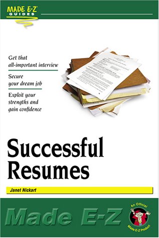 Successful Resumes: Janet Nickart: 9781563825040: Amazon.com: Books