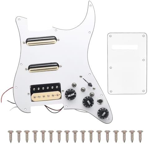 Amazon.com: SAPHUE SSH-Coil Splitting Electric Guitar Pickguard Two ...