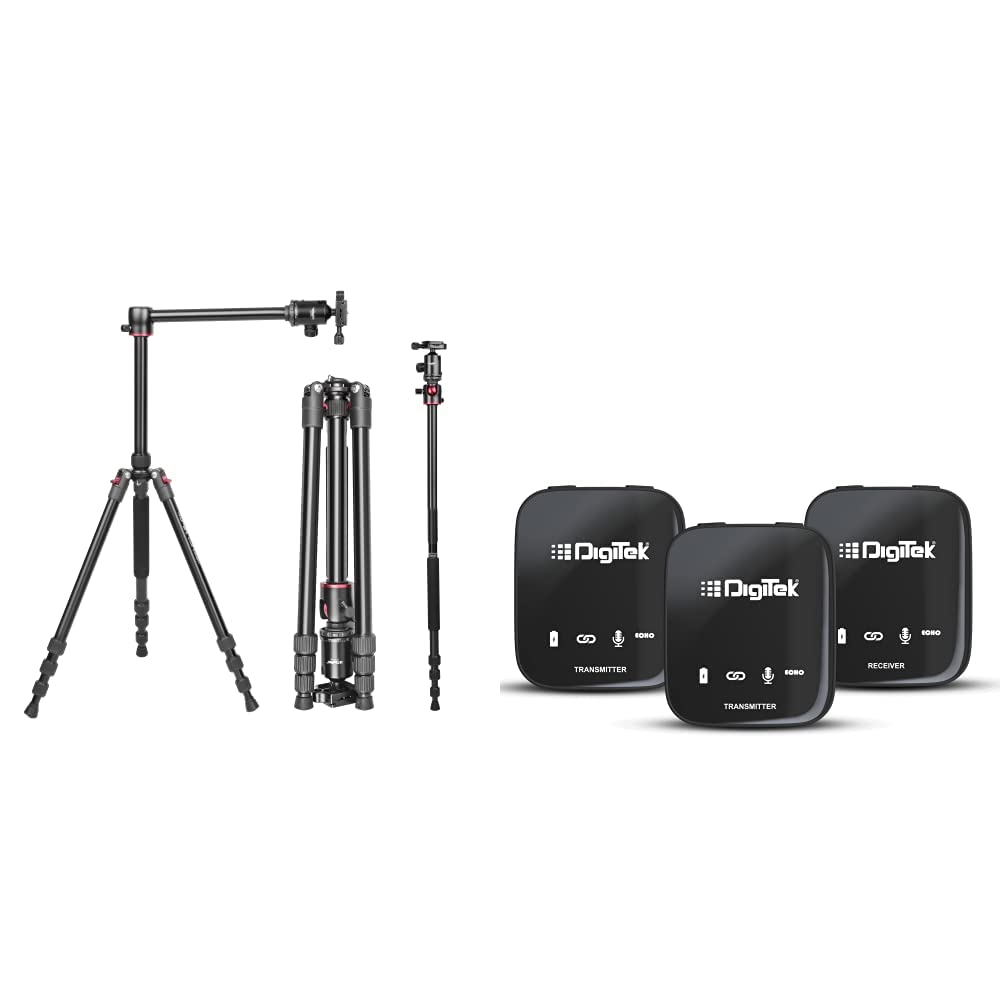 Buy Digitek Dtr 520 Bh (60 Inch)(152Cm) Professional Aluminum Tripod ...