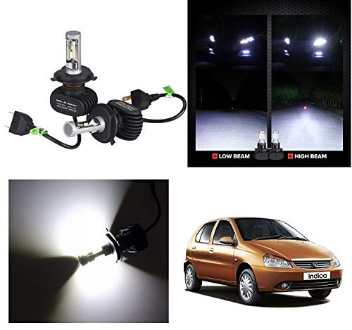 Trigcars Tata Indica Car LED Headlights 2 Bulbs 8000LM IP65. : Amazon ...