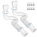 Gutterlix 2 Pack Flexible Gutter Downspout Extensions Extendable from ...