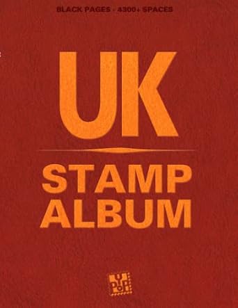 Amazon.com: UK Stamp Album: With beautiful aesthetic black pages and more than 4300 spaces to ...