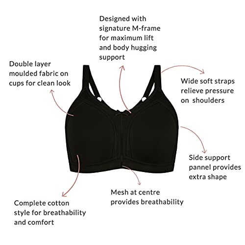 Buy NYKD Full Support M-Frame Heavy Bust Everyday Cotton Bra for Women ...