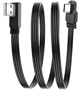Amazon.com: JSADZKJ 90 Degree USB Type C 2.0 Flat Cable Right Angle ...