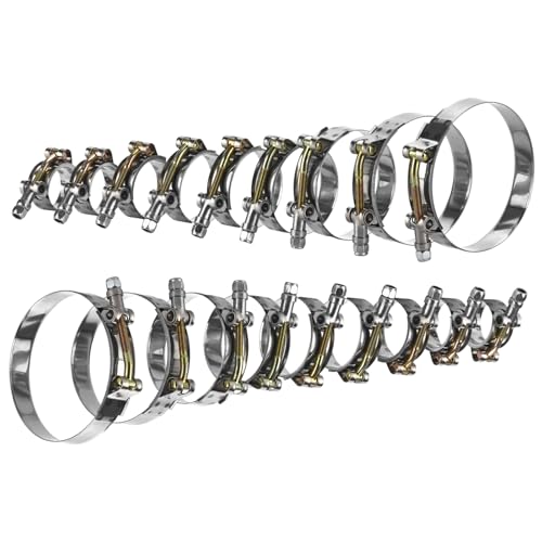 Amazon: T-Bolt Hose Clamps, 9 Sizes 18pcs Hose Clamp Assortment Set ...