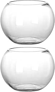 Amazon.com: DOITOOL 2 Pcs Glass Bubble Bowl Glass Vase,Fish Bowl Globe Flower Vase Centerpiece ...