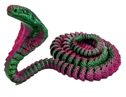 Amazon.com: 3D Printed Cobra - Lifelike, Articulated Snake Fidget Toy ...