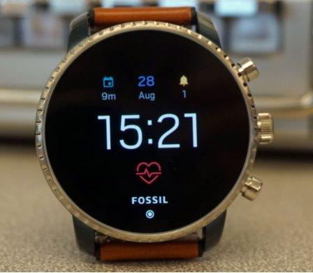 Fossil Smartwatch para Hombre con Correa en Cuero FTW4016 : Amazon.es ...