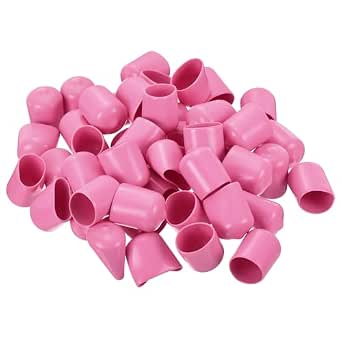 uxcell 50pcs Rubber End Caps 17mm ID Vinyl PVC Round Tube Bolt Cap ...