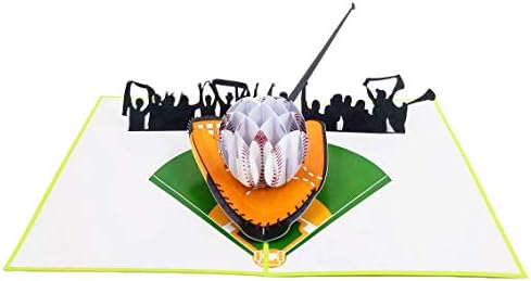 Amazon.com : POP CARD EXPRESS Baseball Birthday Card - Thank You ...