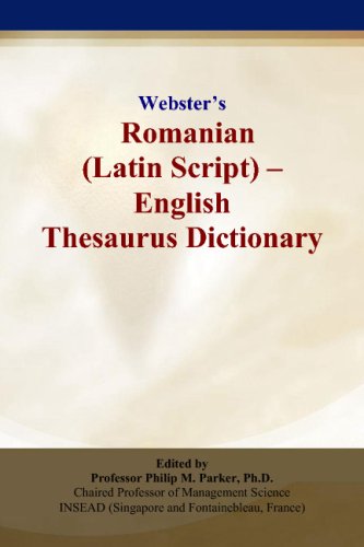 Webster’s Romanian (Latin Script) - English Thesaurus Dictionary ...