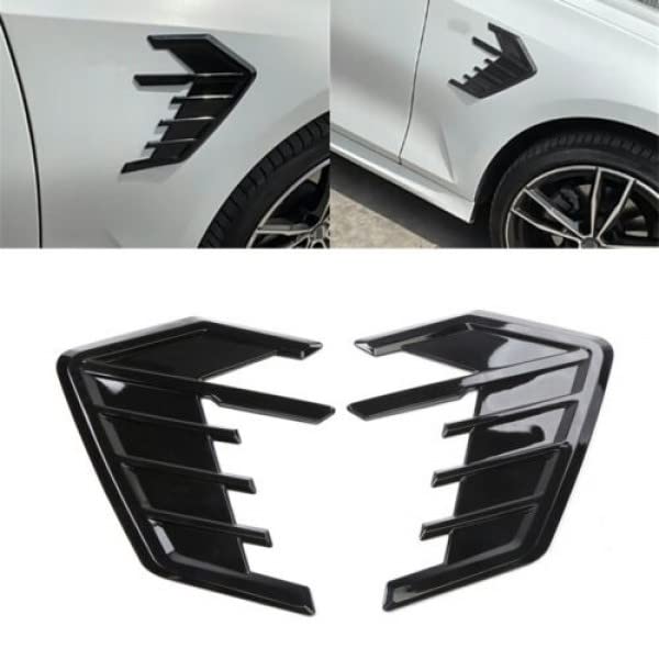 Autotrends 2Pcs Car SUV Side Wing Fins Air Flow Fender Grill Intake ...