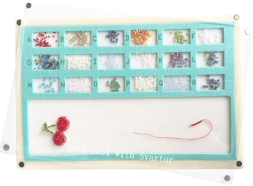 Amazon.com: Svartur Seed Bead Mat with Lid, Solid Base Bead Sorting ...
