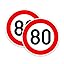 Pack of 2 Limited to 90 mph Speed Stickers(150 mm) with Waterproof ...