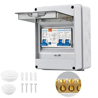 5 Way Consumer Unit Circuit Breaker, IP65 Protection 5 Way Power ...