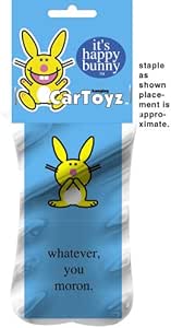 Amazon.com: Chroma Graphics Happy Bunny You Moron Car Toyz : Automotive