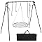 Amazon.com : REDCAMP Grill Swing Campfire Grill Stand with Iron Grill ...