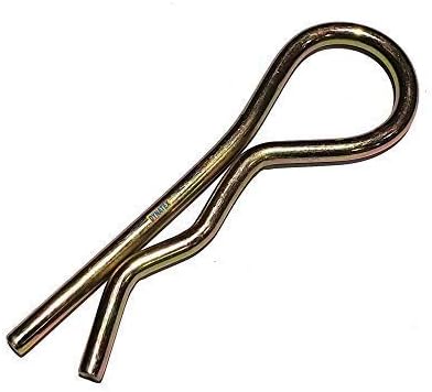 2 R Clips 100mm Long x 5.0mm Wire OD Retaining Lock Pin Trailer D Clip ...