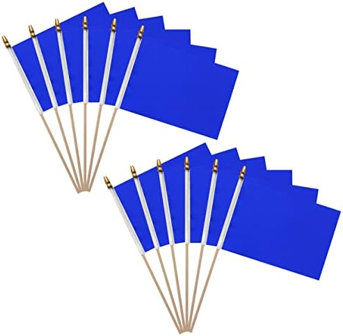 Amazon.com: KERDA 25 Pack Solid Blue Flags Small Mini Blue DIY Graffiti ...