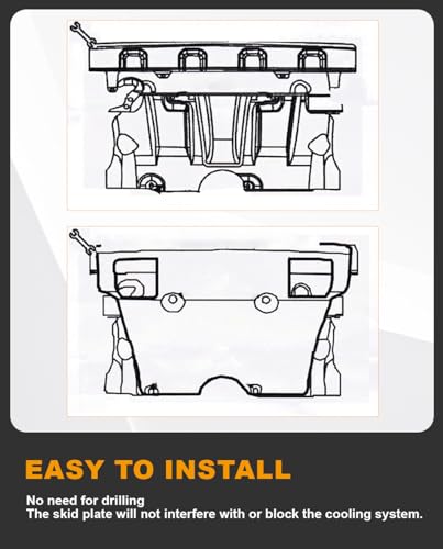 Snapklik.com : Front Skid Plate Engine Undercover Fit For 2005-2015 ...