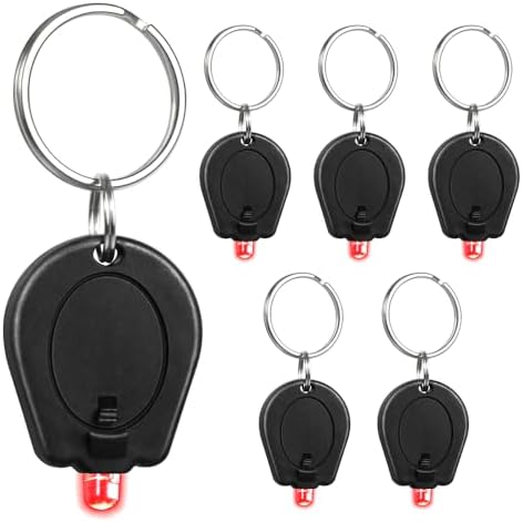 RaySoar 6 Pack Ultra Bright Red LED Keychain Flashlight, Mini Red Light ...