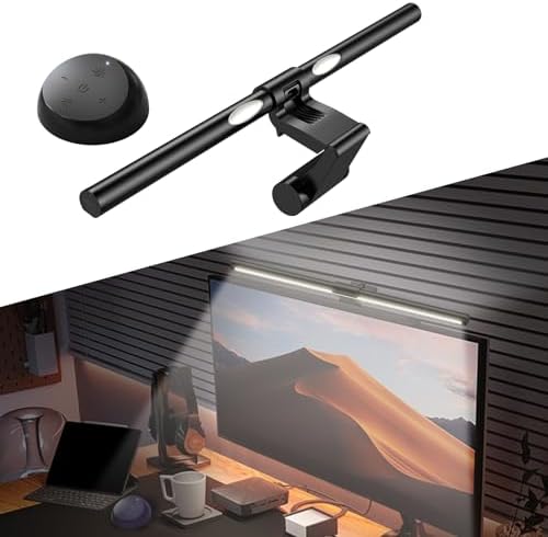 SKRFIRE Desk lamp Computer Monitor Light USB-C with Wireless Touch ...