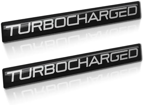 Amazon.com: Generic 2pc Set TURBOCHARGED Turbo Automotive Car and Truck ...