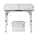 Amazon.com: Folding Camp Table Small, 24''L x16''W with Adjustable ...