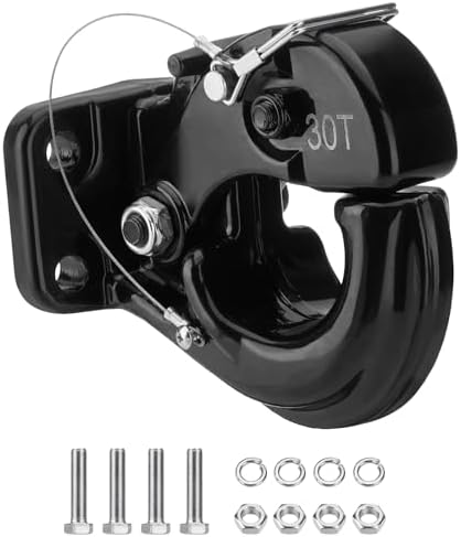 Amazon.com: SPARKWHIZ Pintle Hook Hitch 66,000 lbs, Fits 2-1/2 to 3 ...