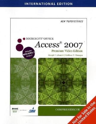 Buy Comprehensive (New Perspectives on Microsoft Office Access 2007 ...