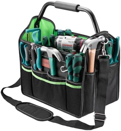 16Inch Tool Bag, Electrician Tool Bag, Open Top Tool Bags, Multi-pocket ...