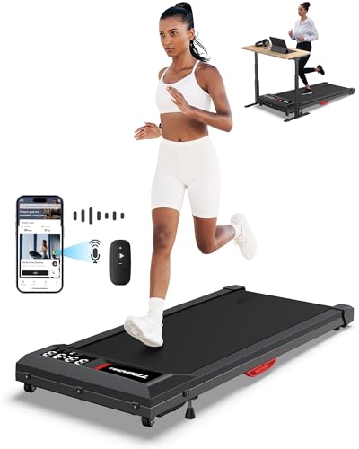 WELLFIT Walking Pad Inclined Treadmills 300lb Capacity, Upgrade Under ...