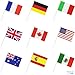 Amazon.com: 50 Countries International World Stick Flag,Hand Held Small ...