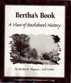 Bertha's Book: A View of Starksboro's History: Hanson, Bertha B ...