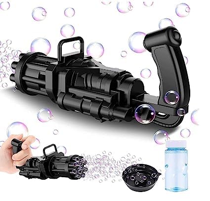 Buy 8-Hole Electric Bubbles Gun for Toddlers Toys,Gatling Bubble ...