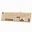 MAMBASNAKE V300 Retro 108 Key Wired Gaming Keyboard, Mixed Color ...