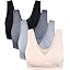 CAKYE 4 Pack Nursing Sleep Bras for Maternity and Breastfeeding Comfort ...