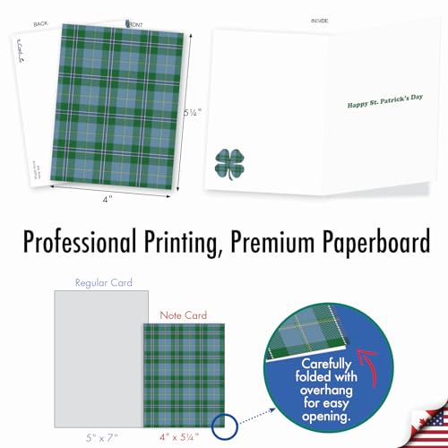 The Best Card Company 20 Assorted St. Patrick\'s Day Notecards Bulk Box ...